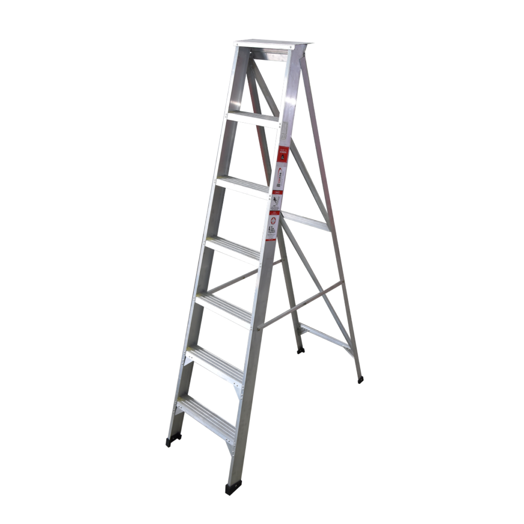 Aluminium Single-Side Step Ladder - Unifab Trading
