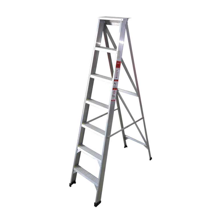 Aluminium Single-Side Step Ladder - Unifab Trading