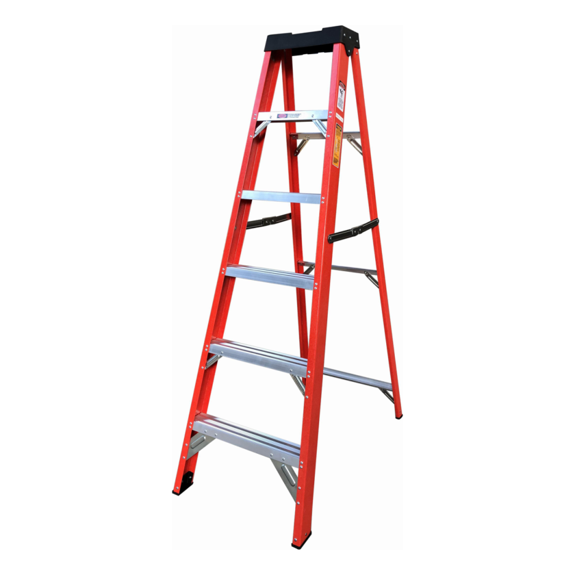 Fiberglass Single-Side Step Ladder - Unifab Trading